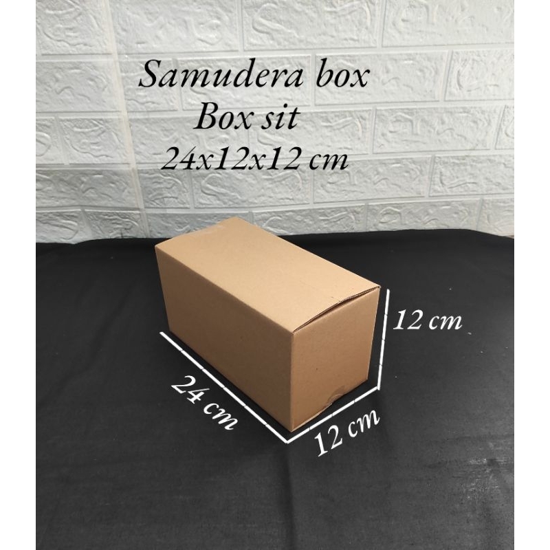 Jual kardus karton box uk 24x12x12 cm ST sheet singgle wall polos ...