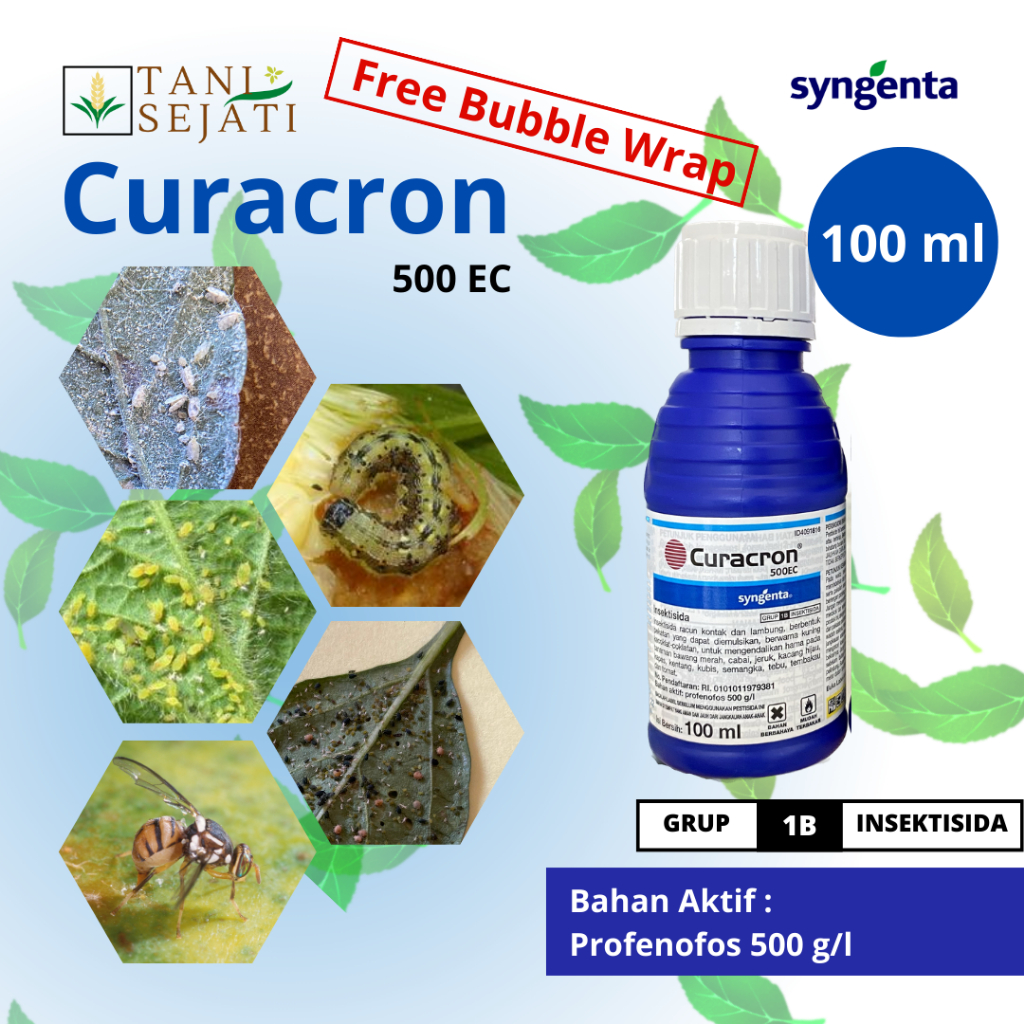 Jual Curacron 500 EC 100ml Insektisida Pembasmi Hama Kutu Putih Ulat ...