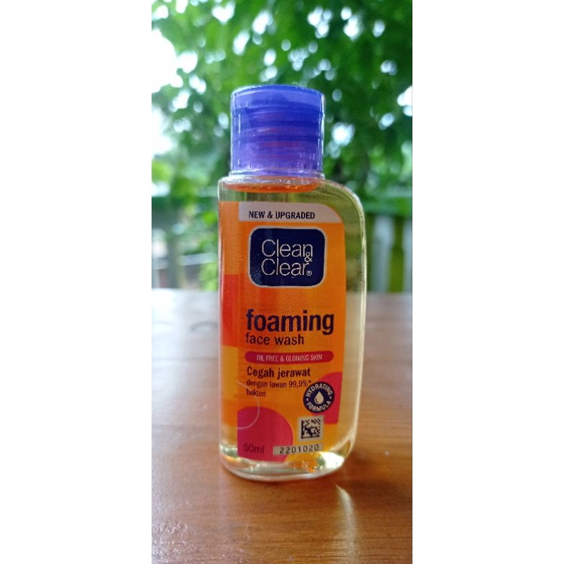 Jual FACIAL WASH 50 ML CLEAN AND CLEAR PEMBERSIH MUKA SABUN WAJAH PERAWATAN WAJAH SABUN ,UKA ...