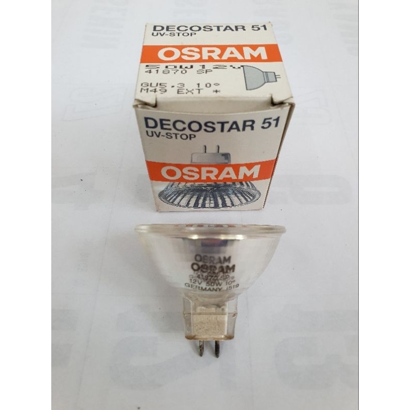 Jual Lampu Halogen Osram MR16 Decostar 51 12v 50W WFL 36d 41870 GU 5.3 Made in Germany Dop ...