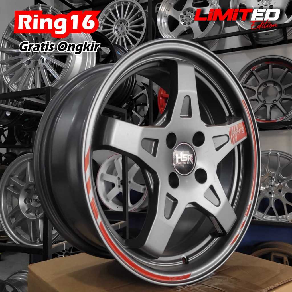 Jual Velg mobil ring 16 HSR PENTE velg mobil racing r16 Agya,ayla,ignis,brio,calya,sigra,jazz ...