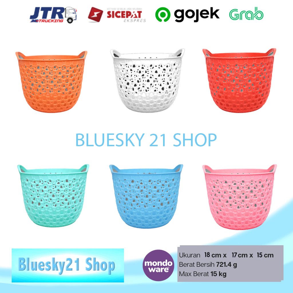 Jual Keranjang Plastik Serbaguna - The Spanyol (Mondoware) - KS17 ...