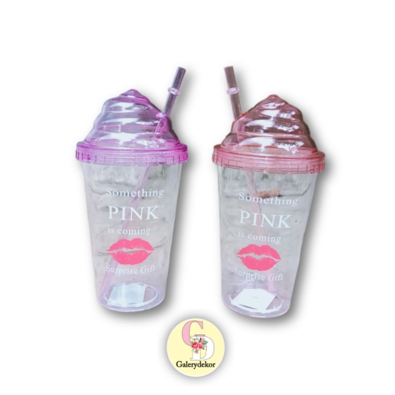 Jual BOTOL MINUM ES CREM PINK / TUMBLER LUCU / BOTOL MINUM UNIK ...
