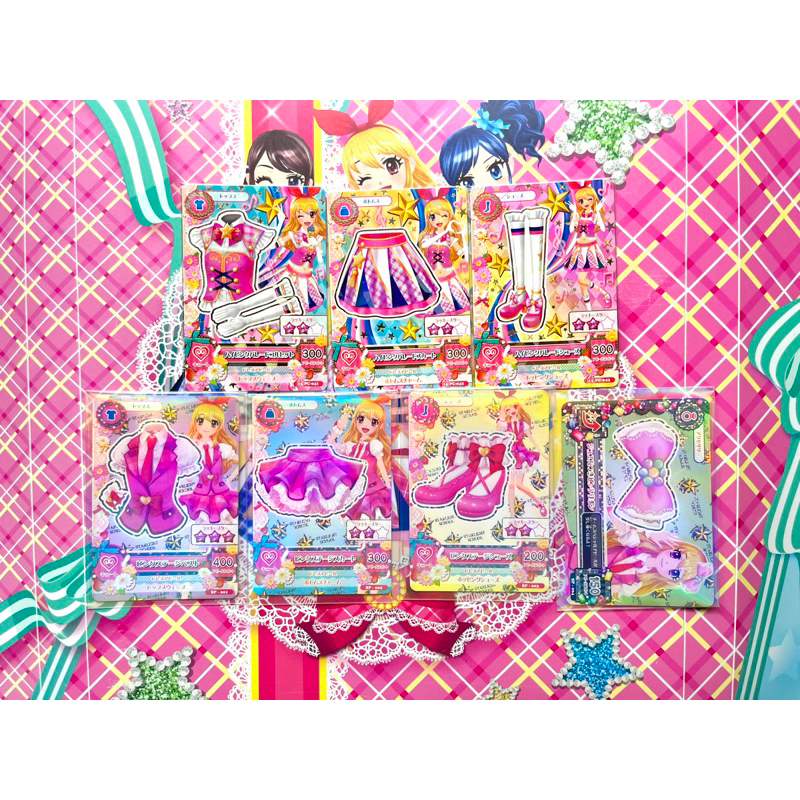 Jual Kartu Aikatsu Pink Stage dan High Parade Coord Set Ichigo Hoshimiya Asli Promotion Silver ...