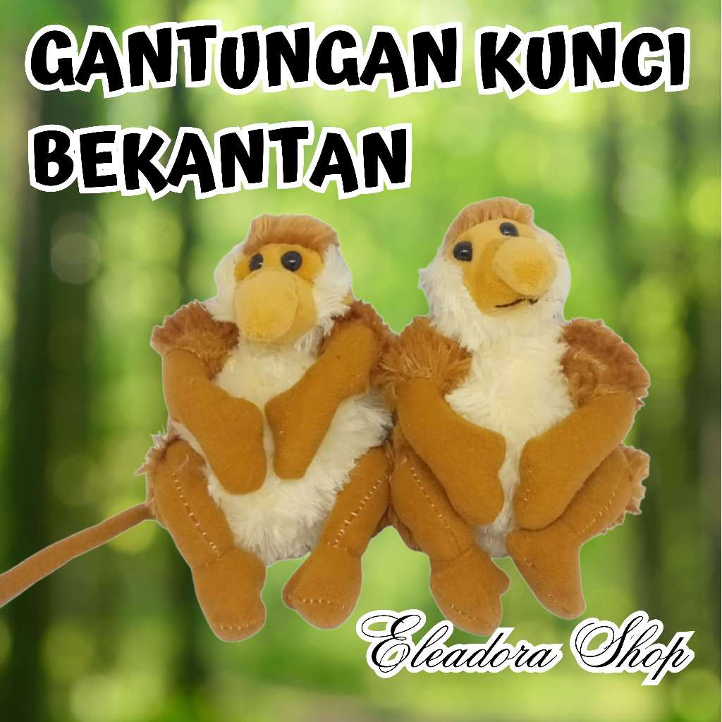 Jual Gantungan Kunci Boneka Bekantan Khas Kalimantan Selatan | Shopee Indonesia