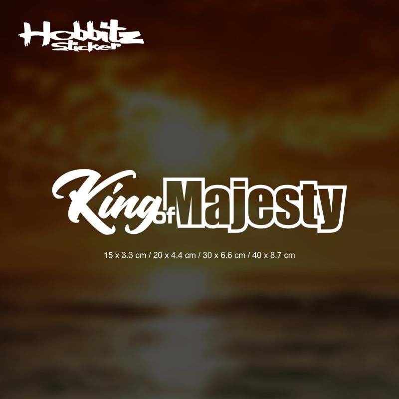 Jual CUTTING STICKER ROHANI KRISTEN KING OF MAJESTY STIKER MEMANTULKAN ...