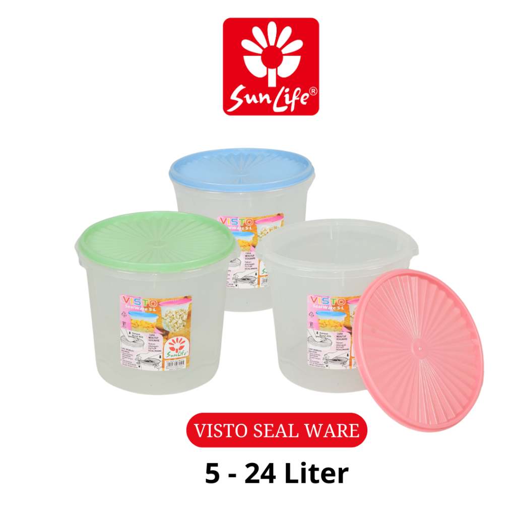 Jual Sunlife Visto Seal Ware Toples Makanan Kering Serbaguna Toples ...