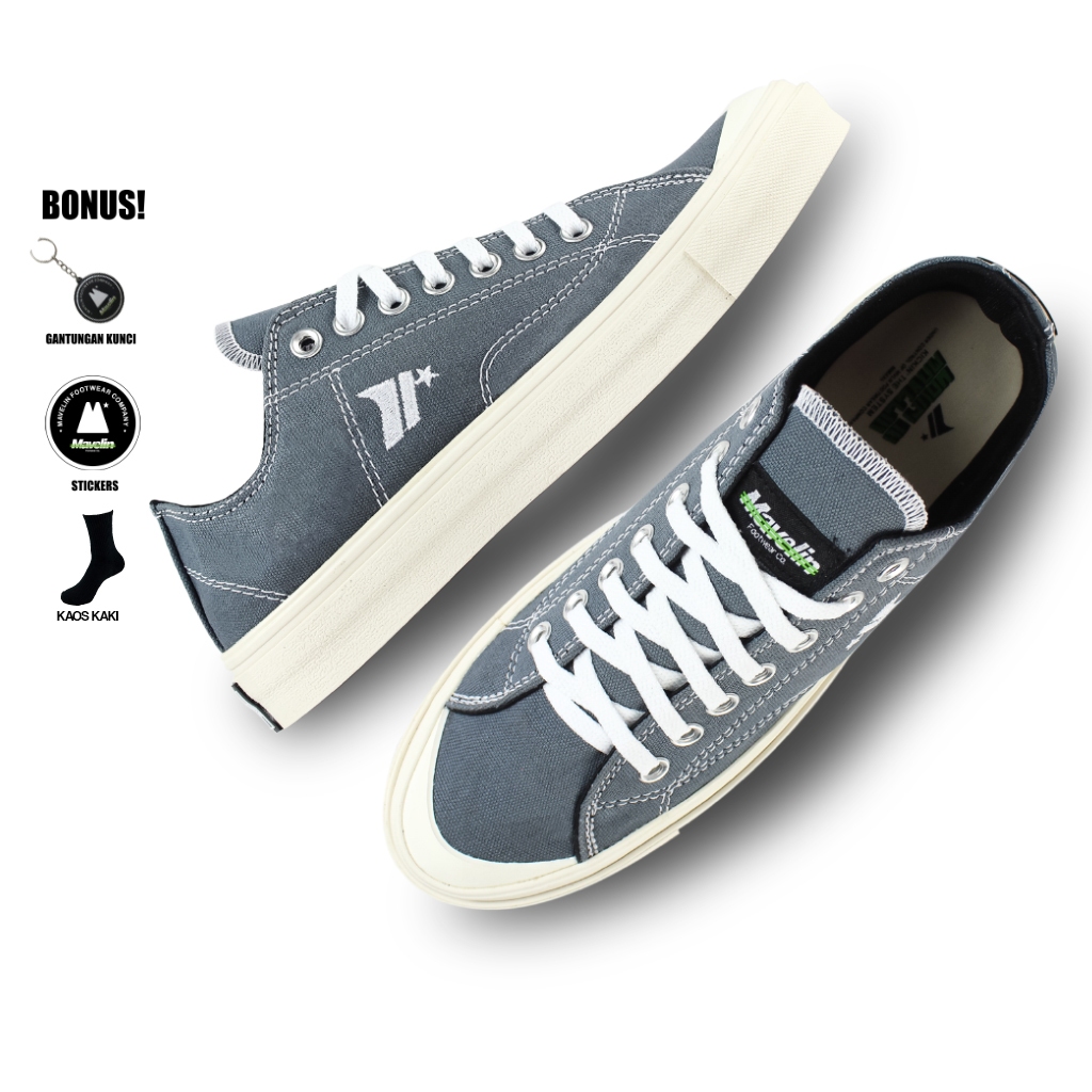 Jual Mavelin - Classic Andro Low Grey - Sepatu Sneakers Casual Pria ...