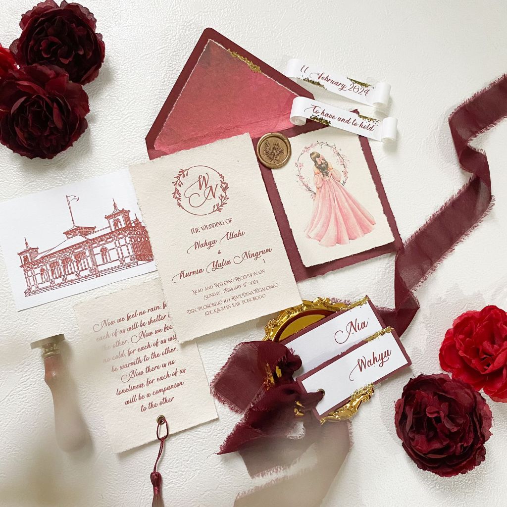 Jual Keepsake | Wedding Vows | Handmade Undangan Aesthetic (Minimalis ...