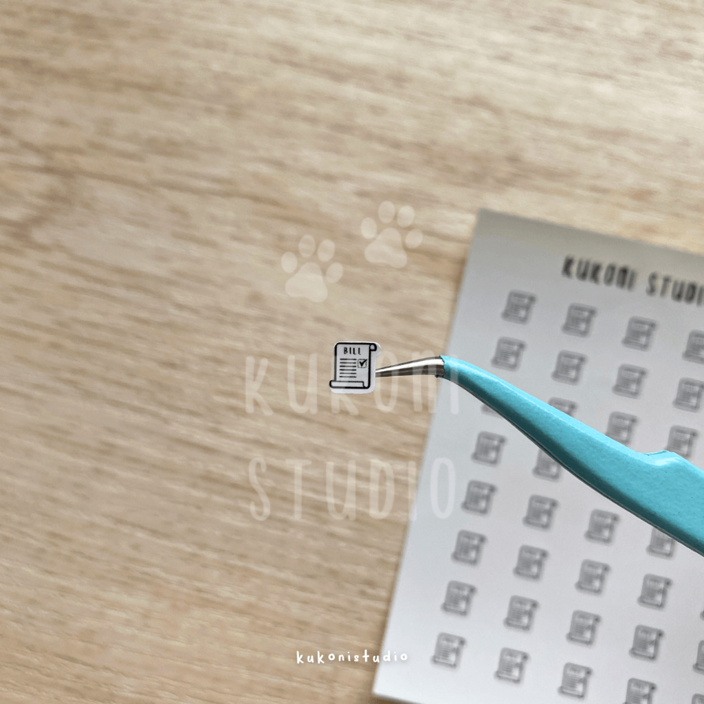 Jual Stiker Ikon Tagihan (Bill icon sticker) | Kukoni Studio Tiny Icon ...