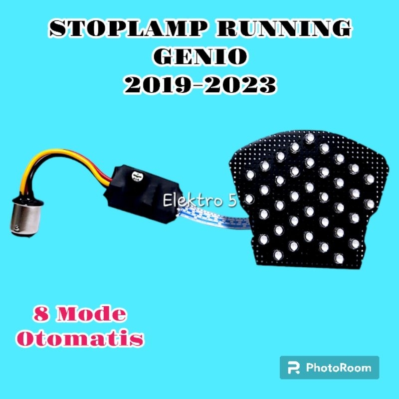 Jual STOPLAMP RUNNING GENIO 2019-2023 MODEL PANAH 8 MODE OTOMATIS PNP ...