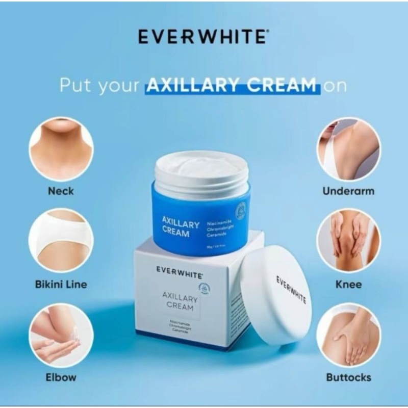 Jual Ready Axillary Cream Everwhite 15g 30g Pencerah area lipatan tubuh ...