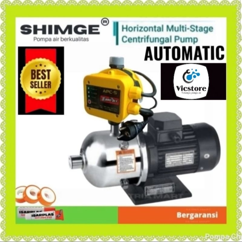 Jual Pompa air pendorong otomatis multistage Shimge bw 2-5 0.75hp 220v | Shopee Indonesia