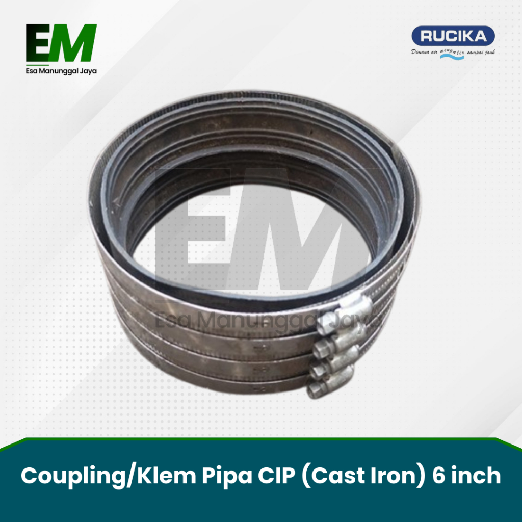 Jual Coupling/Klem Pipa CIP (Cast Iron) 6 inch | Shopee Indonesia