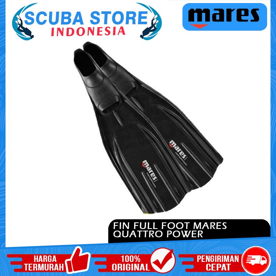 Jual Fin Mares Avanti Quattro Power Fins Full Foot Sepatu Kaki Katak Selam B-Fins Scuba Diving ...