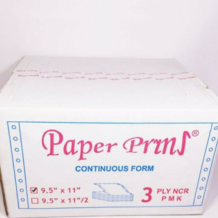 Jual PAPER PRYNS 91/2" X 11'' 3 PLY CONTINOUS FORM KERTAS COMPUTER ...