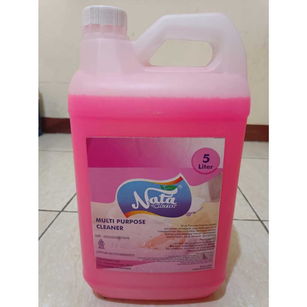 Jual Nata Clean Multi Purpose Cleaner Pembersih Serbaguna Pembersih Kaca Keramik Logam 5 Liter ...