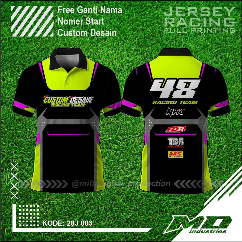 Jual Jersey Balap Desain Keren - Baju Balap Racing Printing - Minimalis ...