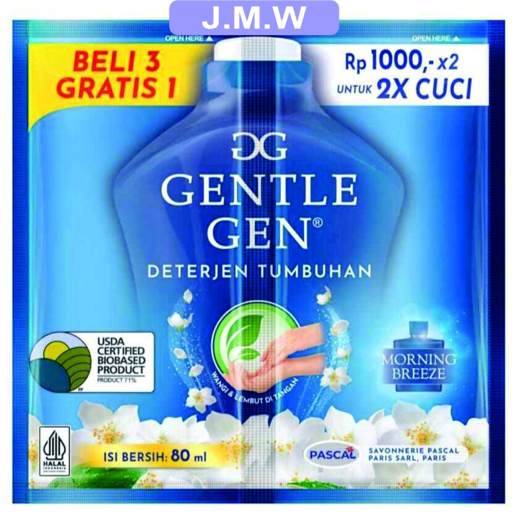 Jual GENTLE GEN DETERGEN RENTENG 80 ML / GENTLE GEN DETERJEN CAIR ...