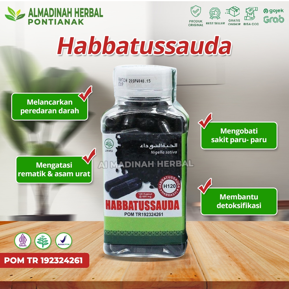 Jual Habbatussauda Serbuk Herbal Niaga Utama HNU 120 Kapsul ...