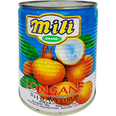 Jual MILI LYCHEE IN HEAVY SYRUP 565 GRAM/MILLI LONGANS IN HEAVY SYRUP ...