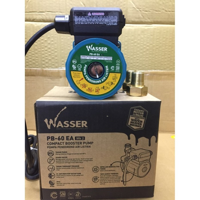 Jual Wasser Pompa Dorong PB60EA Silent Booster Pump Automatic PB 60 EA ...
