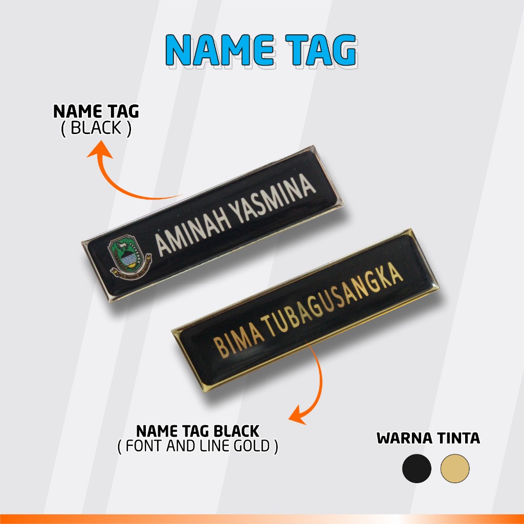 Jual NAMETAG RESIN / PAPAN NAMA DADA / PAPAN NAMA PENITI / NAME TAG ...