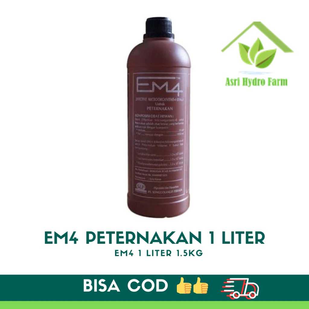Jual EM4 MIKRO ORGANISME PUPUK ORGANIK CAIR PETERNAKAN 1 LITER | Shopee ...