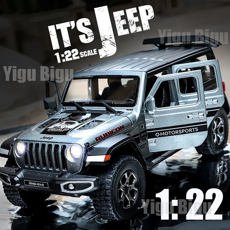 Jual 1:22 Diecast Mobil Jeep WRANGLER RUBICON / Sahara 4 Pintu Ukuran ...