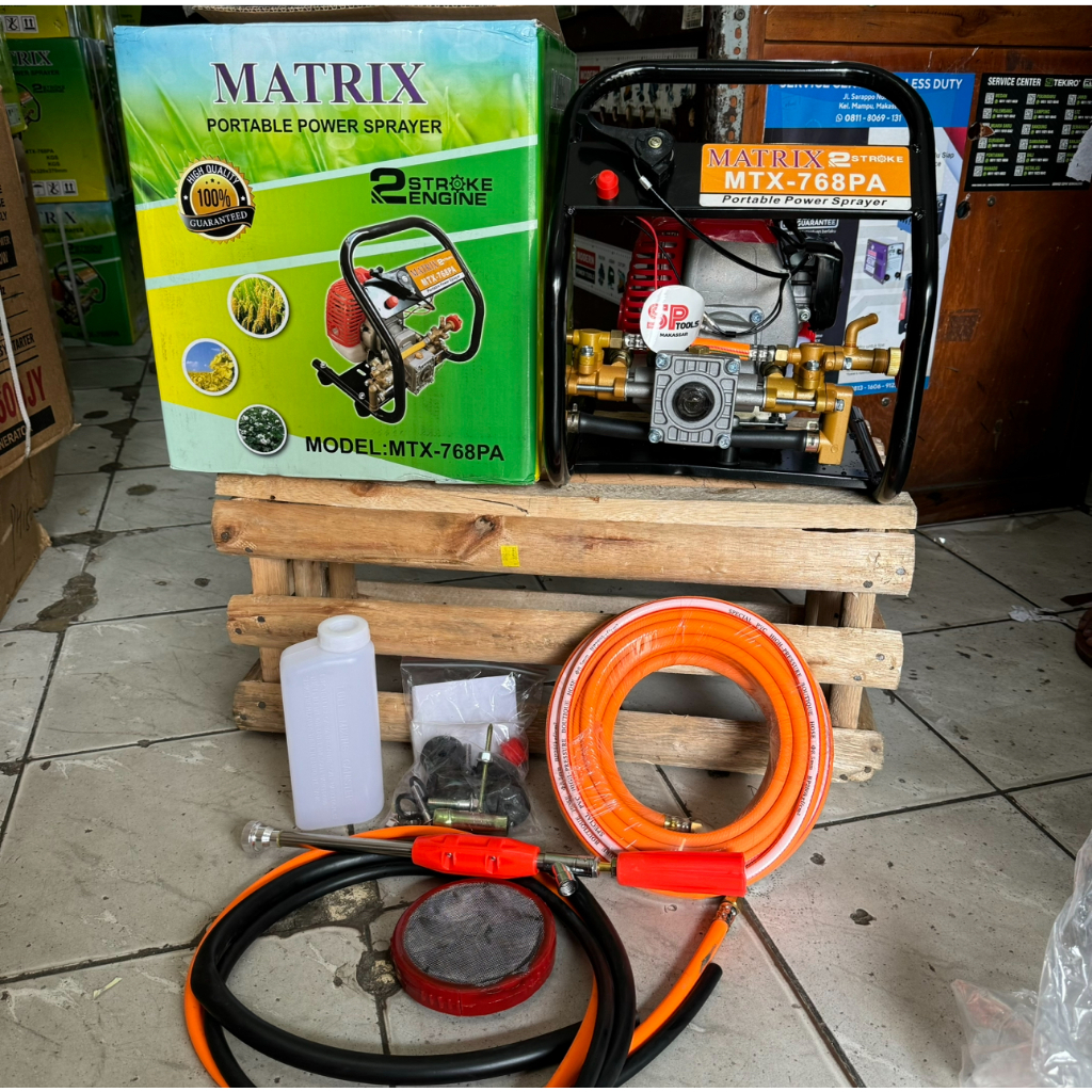 Jual MESIN POMPA AIR STIM JET CLEANER PORTABLE BENSIN 2 TAK MATRIX MT ...