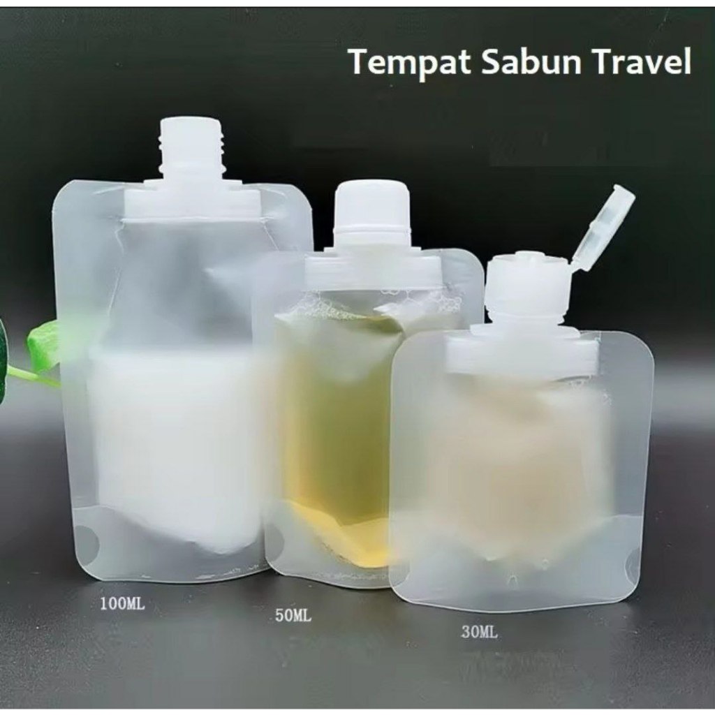 Jual BOTOL REFIL PORTABEL BOTOL SABUN TRAVEL WADAH BOTOL PLASTIK TEMPAT ...