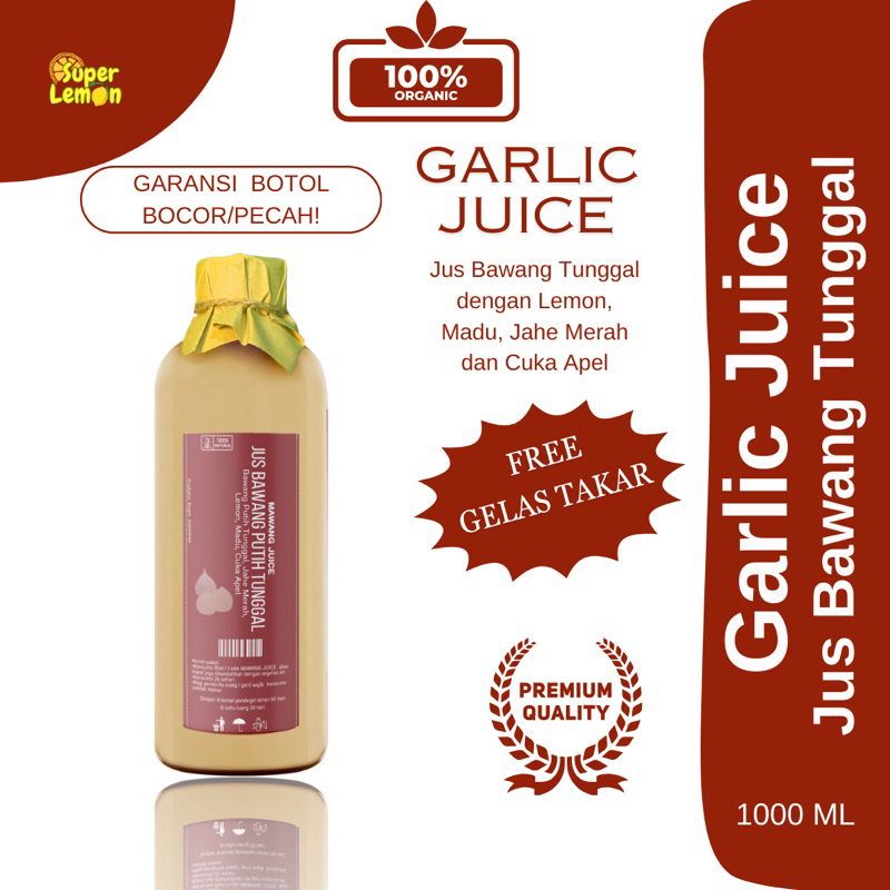 Jual 1Liter Jus Bawang Putih Tunggal Minuman Diet Jus Diet Jahe Merah ...