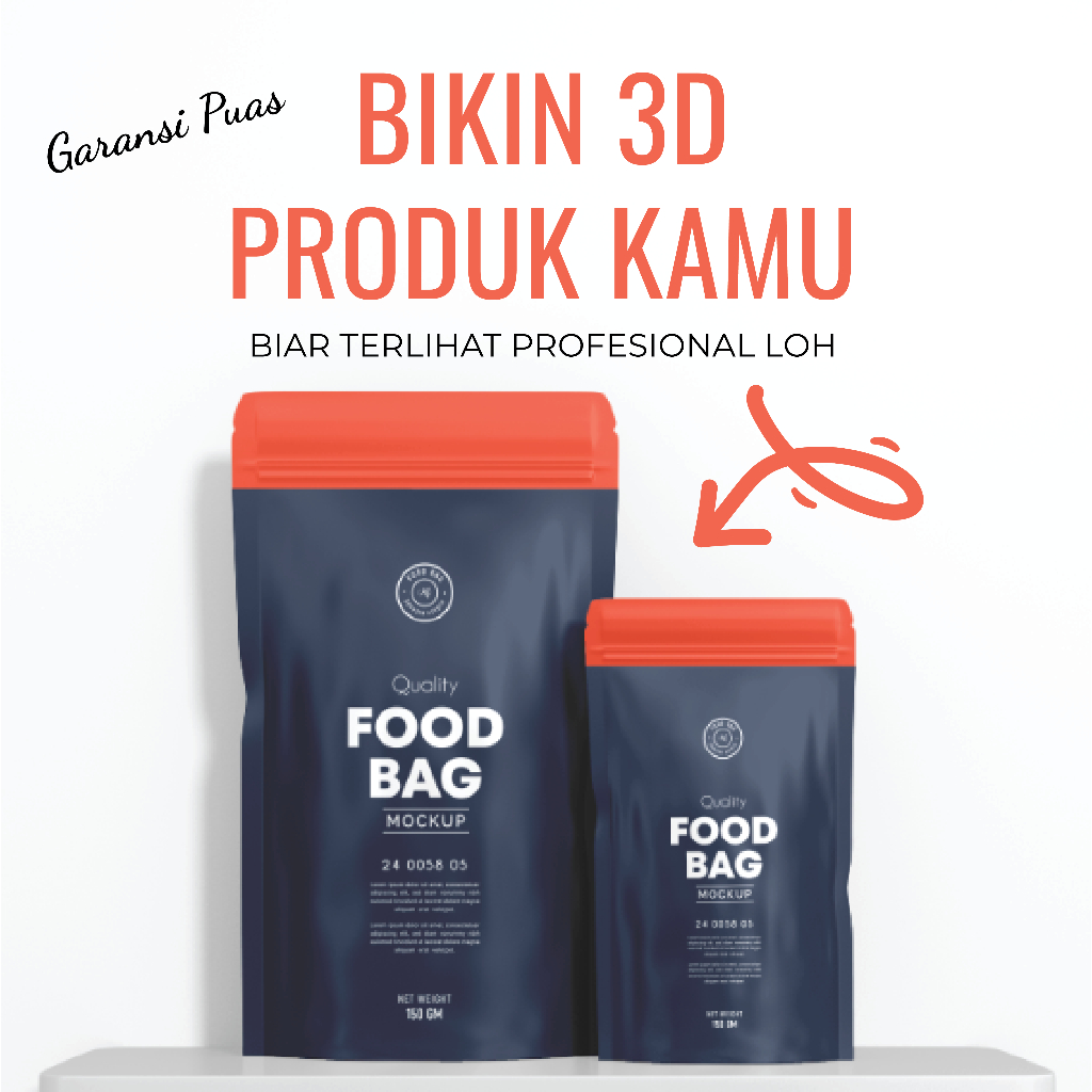 Jual Jasa Desain Kemasan Packaging | Mockup Product / Makanan untuk ...