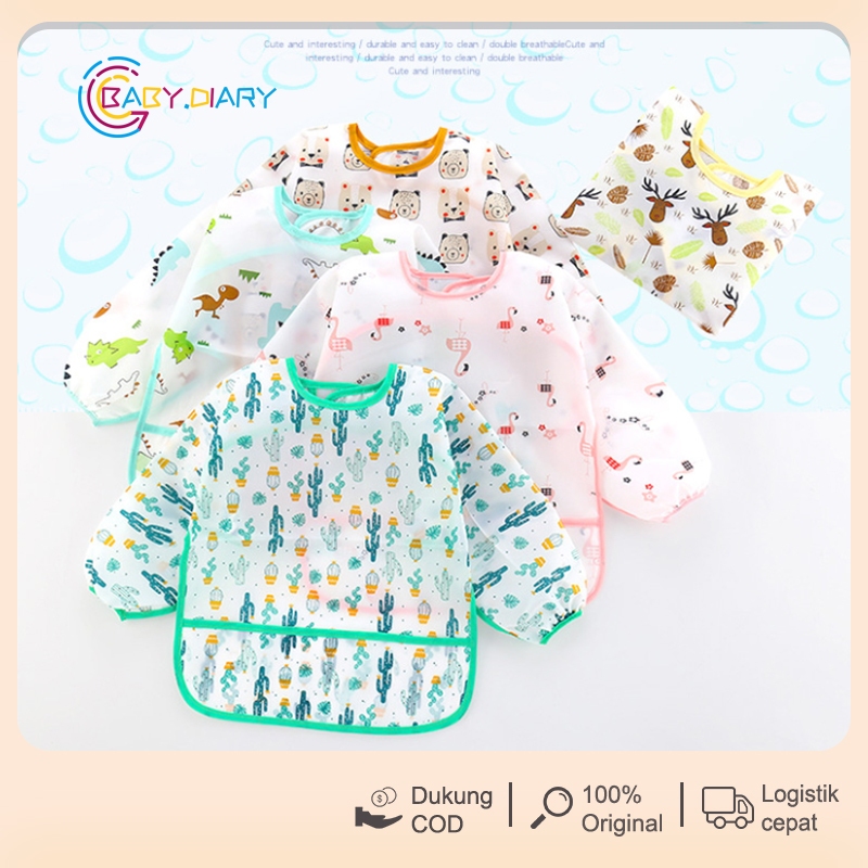 Jual Bayi makan baju bib anak dengan baju palung nasi | Shopee Indonesia