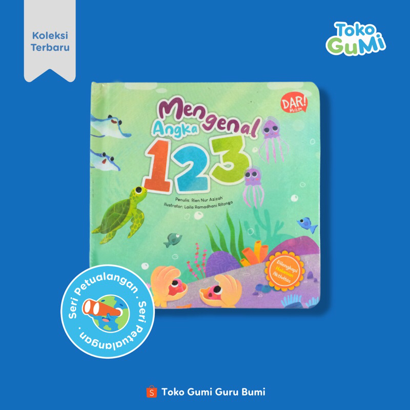 Jual Gurubumi Boardbook Buku Edukasi Mengenal Angka 123 | Shopee Indonesia
