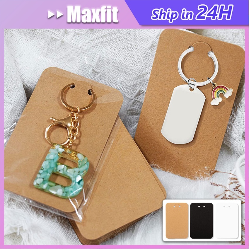 Jual 100Pcs Kertas Display Gantungan Kunci / Tempat Dudukan Gantungan ...