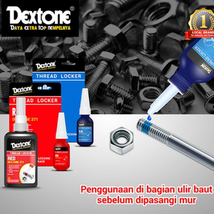 Jual Dextone Lem Pengencang Mur Dan Baut Thread Locker 10 ml | Shopee ... Jual Dextone Lem Pengencang Mur Dan Baut Thread Locker 10 ml | Shopee ...