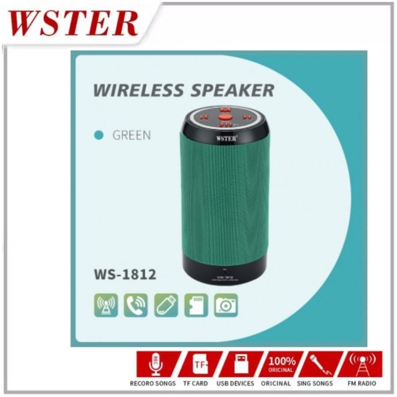 Jual WSTER Original Speaker Karaoke microphone Bluetooth wireless WS ...