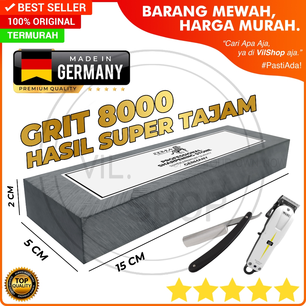 Jual BATU ASAH HALUS GRIT 8000 JERMAN ZEBRA ASLI BAGUS UNTUK PISAU ...