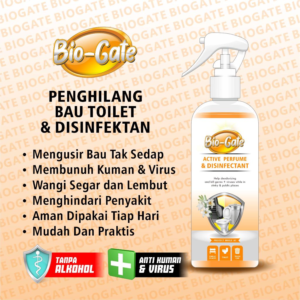 Jual Spray Penghilang dan Pembunuh Kuman + Pewangi – Bio Gate | Shopee ...