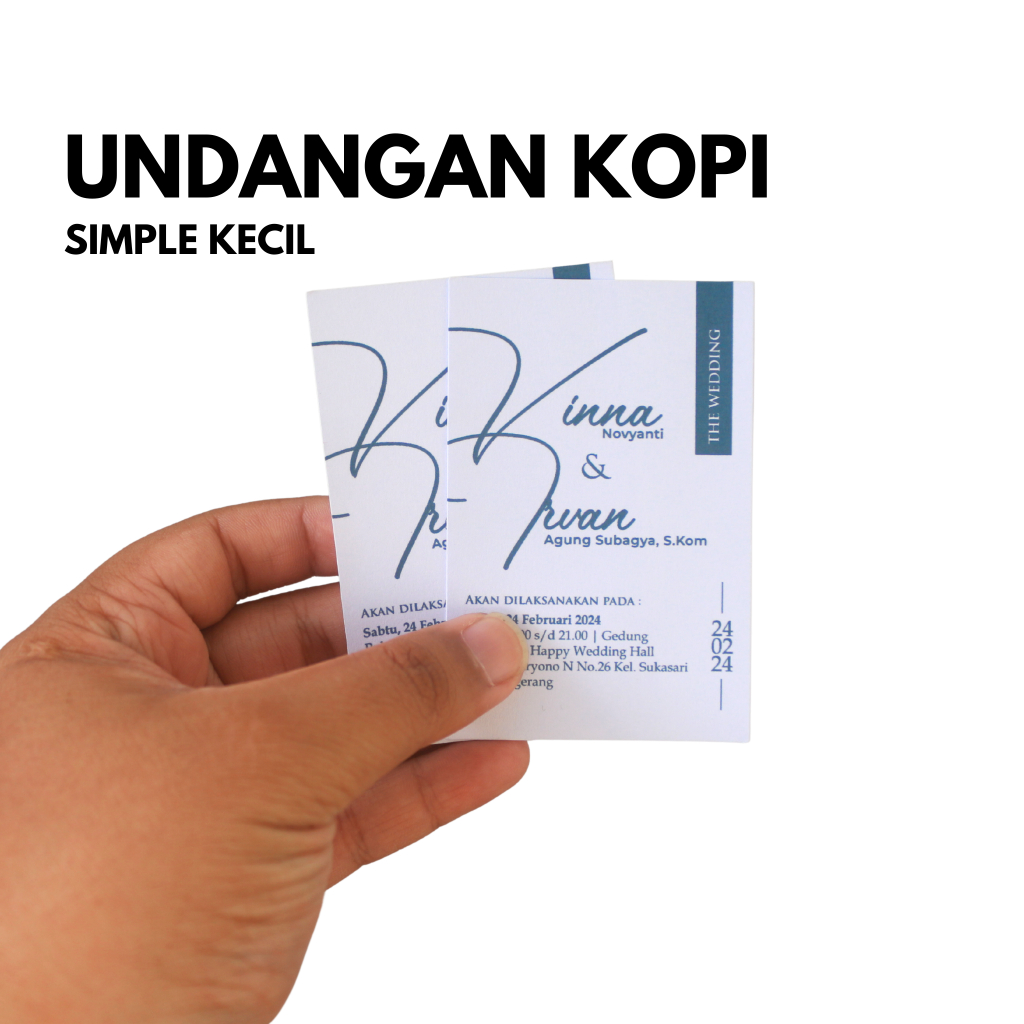 Jual UNDANGAN KECIL MINI/UNDANGAN KOPI/UNDANGAN BESEK/ | Shopee Indonesia