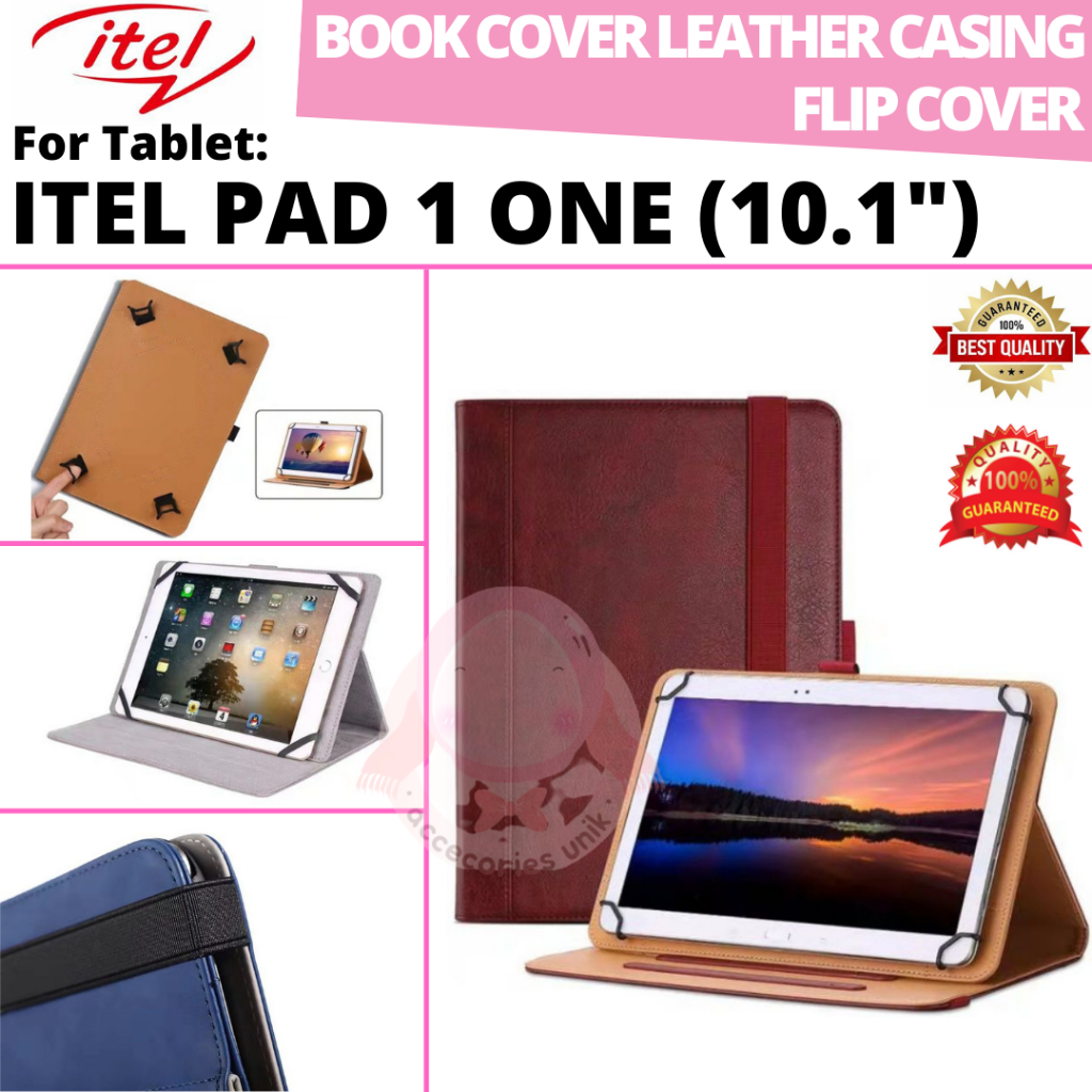 Jual Itel Pad 1 One 10.1 Inch Leather Flip Book Cover Case Casing ...