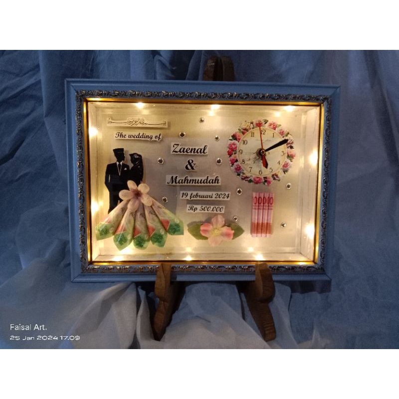 Jual mahar pernikahan jam nyala lampu , bingkai mahar nikah | Shopee ...