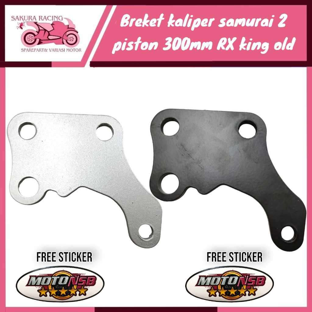 Jual Breket dudukan kaliper samurai 2 piston piringan 300mm RX King Old | Shopee Indonesia