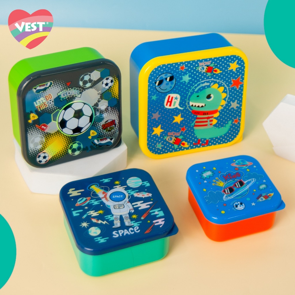 Jual VEST lunchbox set 4pcs container snacks U2085 | Shopee Indonesia