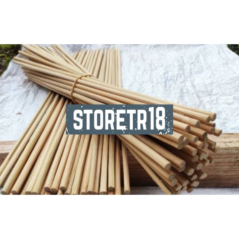 Jual Stik Bambu Lidi Bulat Panjang 70 Cm Paket 25 Batang | Shopee Indonesia