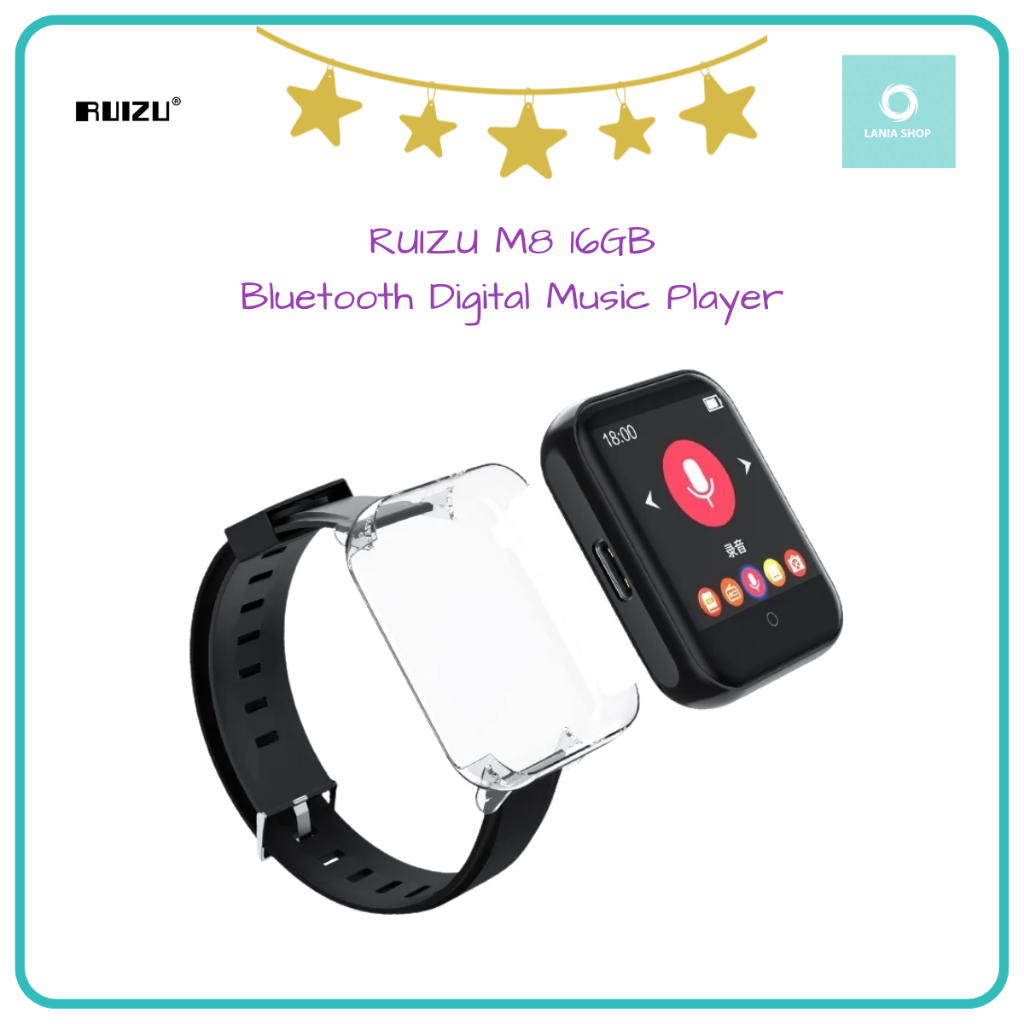 Jual RUIZU M8 16GB - Bluetooth Digital Music Player with Detachable ...