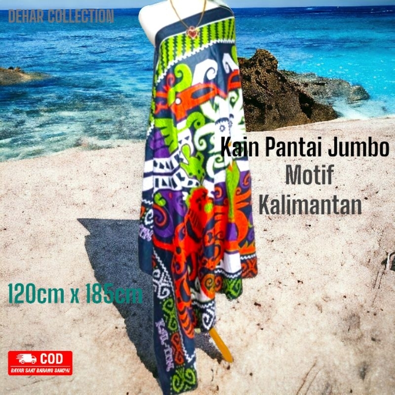 Jual Kain Bali Jumbo Motif Kalimantan - Kain Bali - selendang - Selimut ...