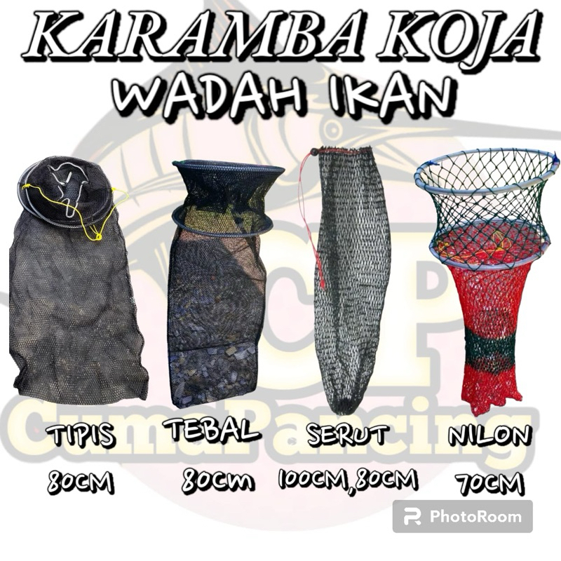 Jual KARAMBA KOJA IKAN TEMPAT IKAN BAHAN NILON SERUT TEBAL TIPIS 70CM ...