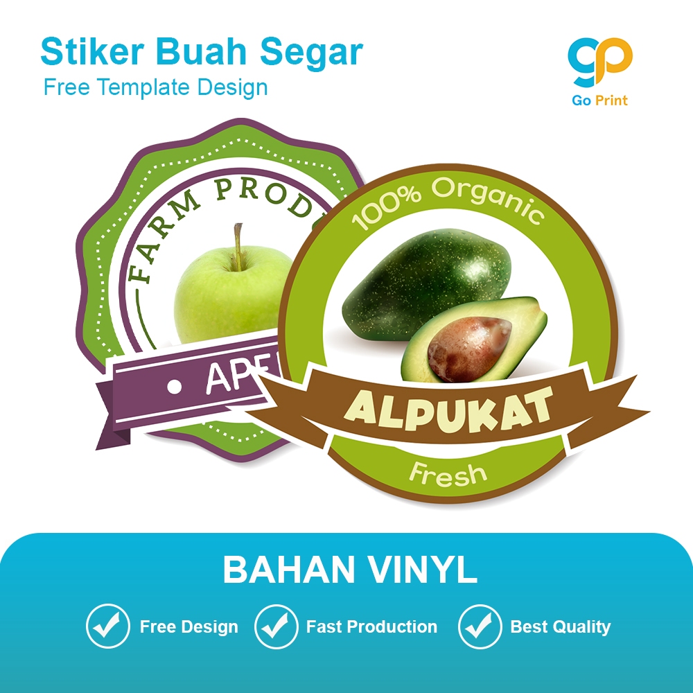 Jual STIKER LABEL BUAH SEGAR/ STIKER LABEL BUAH/ STIKER BUAH/ STIKER ...
